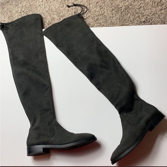 Stuart Weitzman | Shoes | Stuart Weitzman Jocey Gray Suede Over The ...